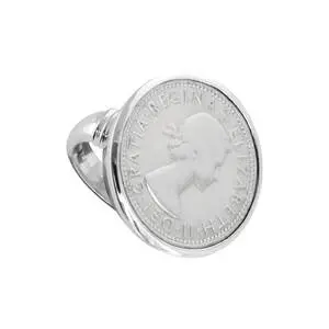 VON TRESKOW Shilling Coin Ring - Silver