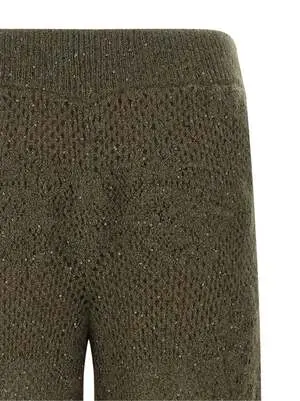 Brunello Cucinelli Track Flower Lace' Pants