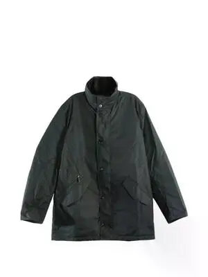 Barbour Powell Waxed High-neck Jacket