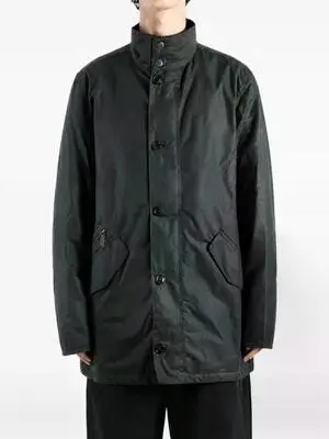 Barbour Powell Waxed High-neck Jacket