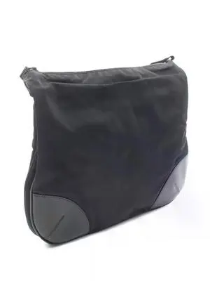 Prada 2013-2026 Vitello Trimmed Tessuto Crossbody Bag