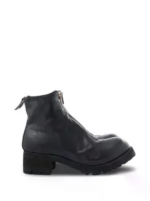 Guidi Pl1_ru Front-zip Leather Boots