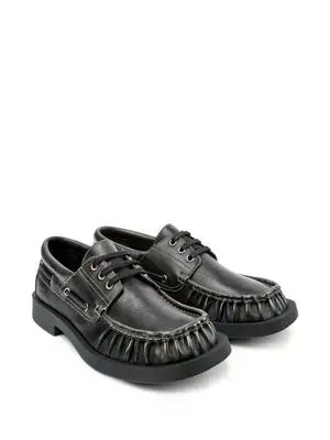Camper Mil 1978 Leather Boat Shoes - Black