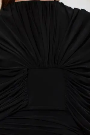THE MANNEI Draped Mini Dress