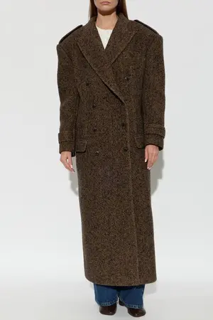 THE MANNEI Herringbone Wool Coat