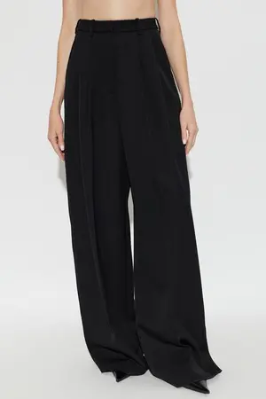 Balenciaga Wide-leg Wool Trousers