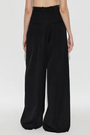 Balenciaga Wide-leg Wool Trousers