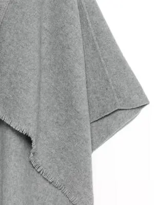 Patrizia Pepe Logo-embroidered Fringed Cape