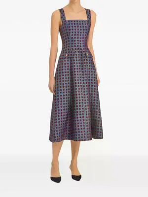 MARKARIAN Birdie Floral-jacquard Midi Dress