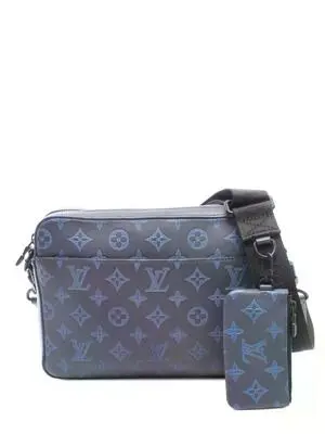 LOUIS VUITTON 2021-2026 Monogram Shadow Duo Messenger Crossbody Bag - Blue