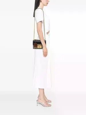 Gucci 2016-2026 Small Gg Supreme Padlock Crossbody Bag