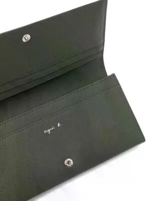 AGNES B. Leather Long Wallet