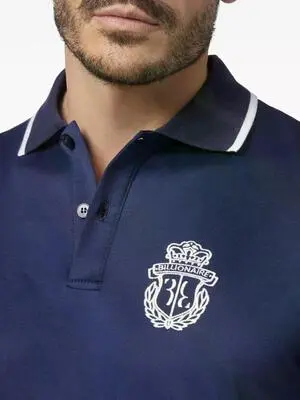 BILLIONAIRE Crest-embroidered Polo Shirt