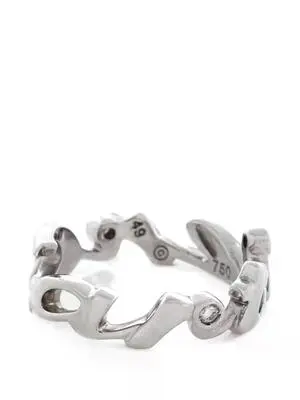 Cartier Signature 3 Diamonds 18k White Gold With Diamonds Ring - Silver