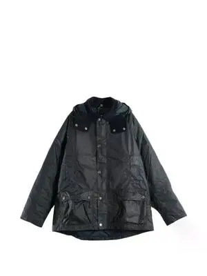 Barbour Beaufort Waxed-cotton Hooded Jacket - Blue