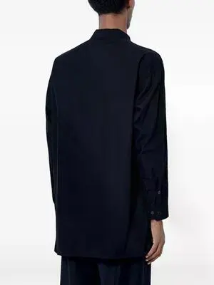 Yohji Yamamoto Button-detail Long-sleeve Shirt - Black