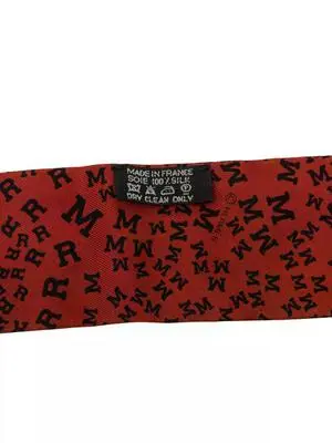 Hermès 1999-2007 Scattered Letters Silk Twilly Scarf Scarves