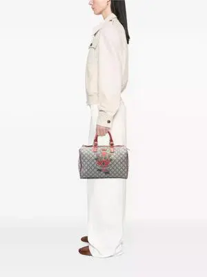 Gucci 2016-2026 Medium Gg Supreme Joy Tattoo Heart Boston Bag
