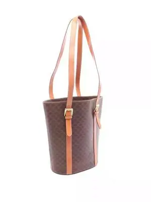 Celine 20th Century Macadam Coated Canvas Tote Bag