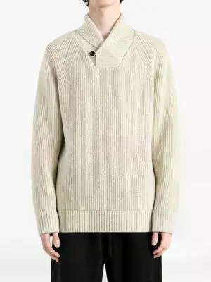 Barbour Fleck Ribbed Shawl-collar Sweater