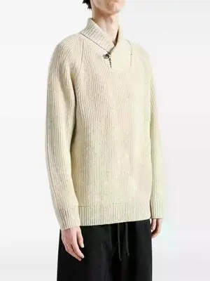 Barbour Fleck Ribbed Shawl-collar Sweater
