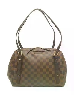 LOUIS VUITTON 2010 Damier Ebene Rivington Gm Shoulder Bag - Brown
