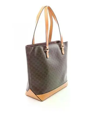 Celine 2000-2026 Macadam Coated Canvas Tote Bag