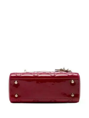 Dior 2018 Mini Patent Cannage Lady Satchel