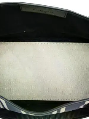 Balenciaga 2017 Canvas Striped Navy Cabas S Tote Bag