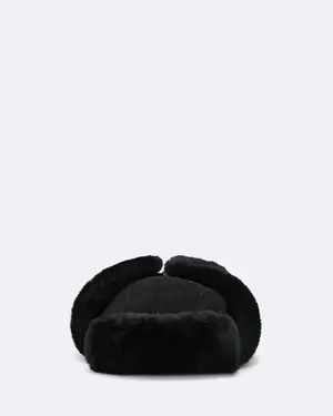 ALLSAINTS Jesse Shearling Hat - Black