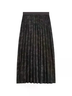 Scotch & Soda Pleated Abstract-print Skirt