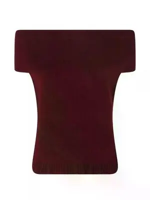 IRO PARIS Lucky Off-shoulder Sweater - Red