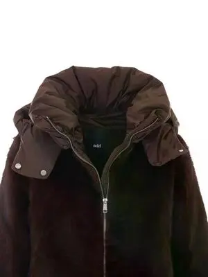 Add Faux-fur Hooded Jacket