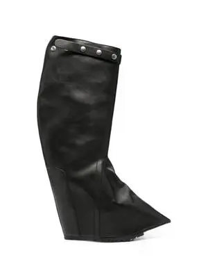 Rick Owens Taconaska Leather Boots - Black