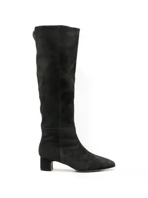 SERGIO MORETTI FIRENZE Pointed-toe Knee-high Boots - Black