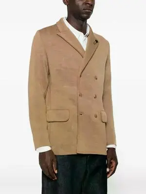 LARDINI Double-breasted Peak-lapel Jacket