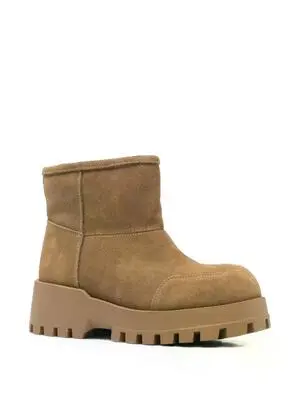 SERGIO MORETTI FIRENZE Suede Chunky-sole Ankle Boots