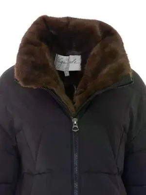VEGANCODE Padded Faux-fur-trim Jacket