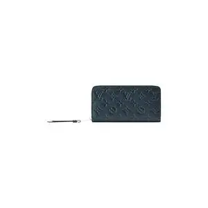 LOUIS VUITTON Zippy Wallet 'shimmery Ink Monogram Embossed Empreinte Cowhide Leather - Black