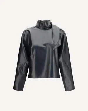 AGOLDE Kembra Recycled Leather Top