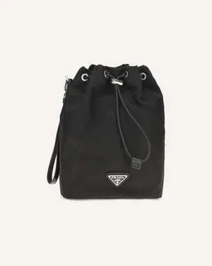 Prada Re-nylon And Saffiano Leather Bucket Bag