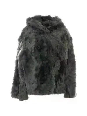 YVES SALOMON Hooded Shearling Jacket