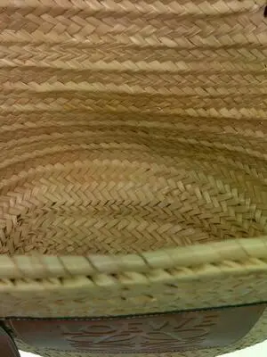 Loewe 2021 Large Raffia Anagram Basket Tote Bag