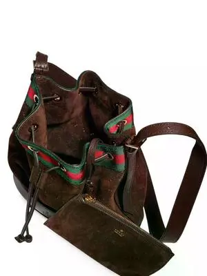 Gucci Small Venice Web-stripe Bucket Bag