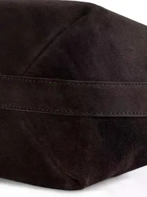 TOTEME Small Belted Suede Tote Espresso