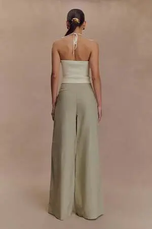 Meshki Brandi Linen Straight Leg Pant