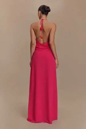 Meshki Rosalia Cowl Neck Maxi Dress