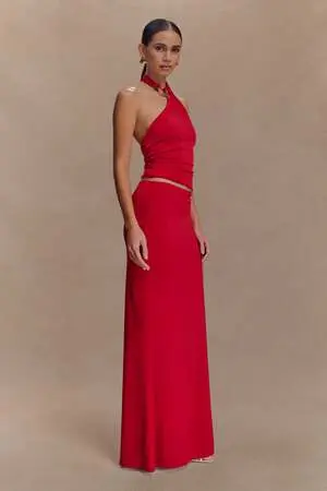 Meshki Bruna Slinky Fishtail Maxi Skirt