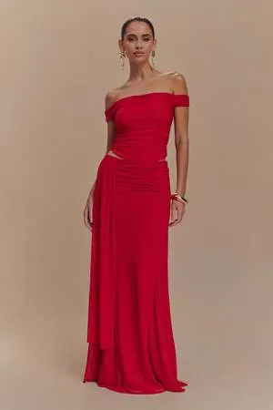 Meshki Arna Mesh Maxi Skirt