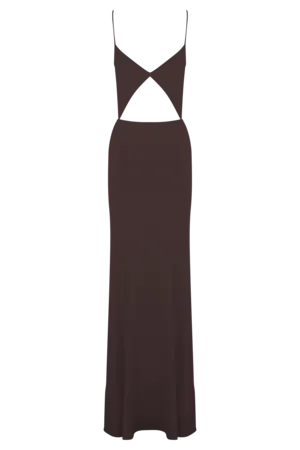 Meshki Reama Wrap Over Knit Maxi Dress